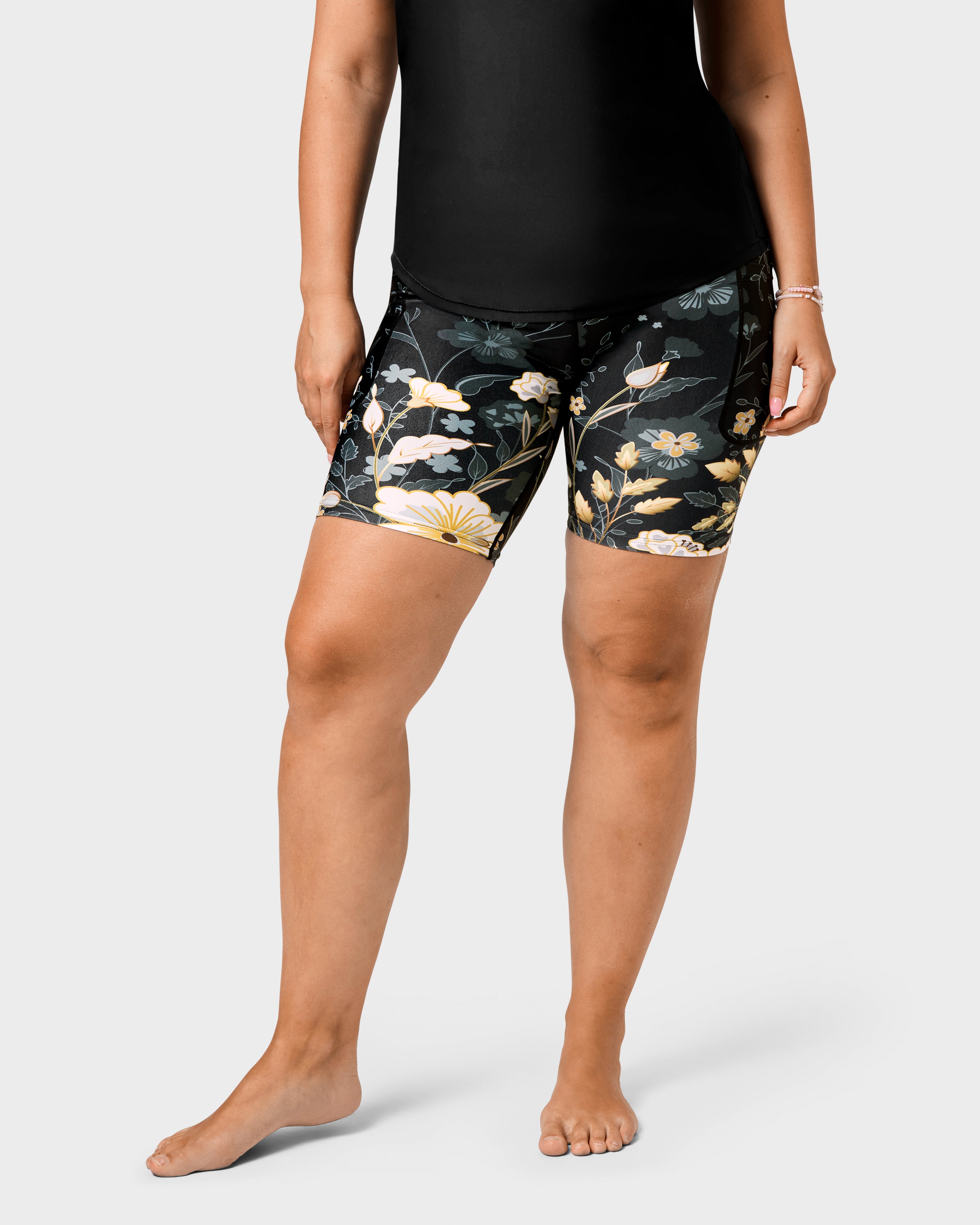 Signature Elegant Floral Shorts – Maya Freya